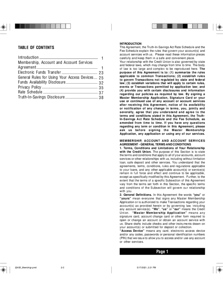 Fillable Online RCB Bank Disclosure Booklet Fax Email Print - pdfFiller