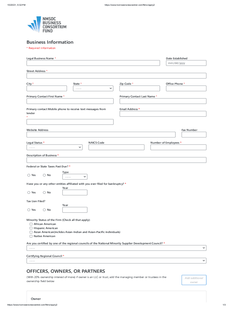 Fillable Online Loan Application - Borrowers View Central Fax Email Print - pdfFiller
