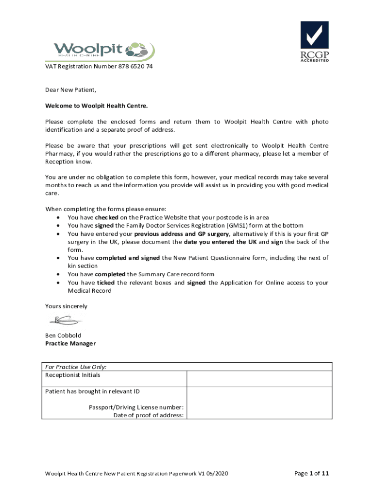 Fillable Online WOOLPIT MEDICAL SERVICES LIMITED Company Profile Fax ...