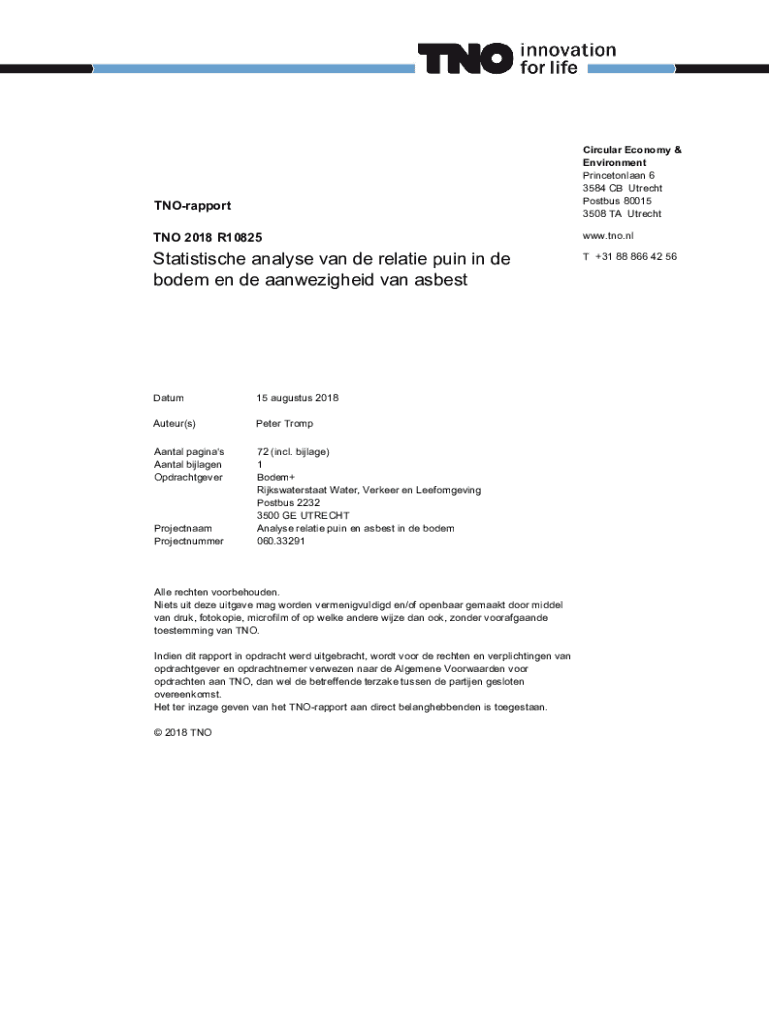 Invulbaar Online Statistische analyse van de relatie puin in de bodem ...