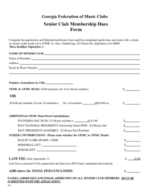 Fillable Online Forms - Pennsylvania Federation of Music Clubs Fax ...