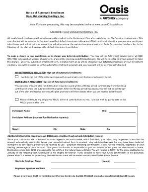 Fillable Online Oasis 401k settlement: Fill out & sign online - DocHub ...