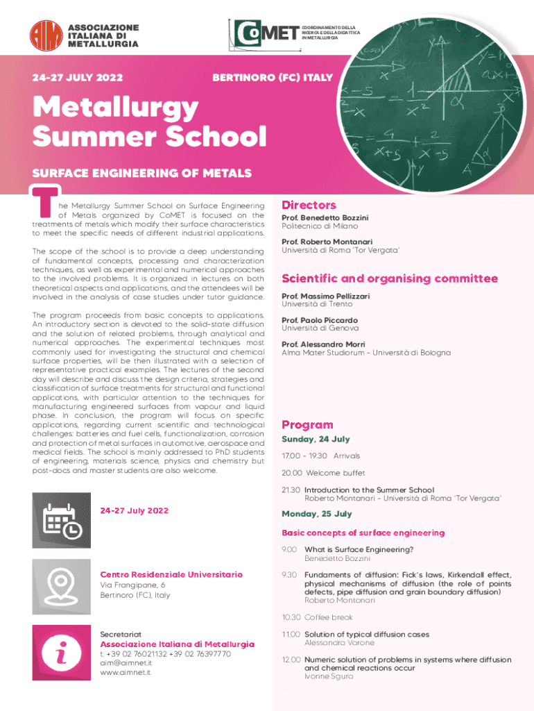Fillable Online EPMA announces Powder Metallurgy Summer School dates ...