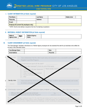 Fillable Online lalocalhire lacity INTER-AGENCY REFERRAL FORM ...