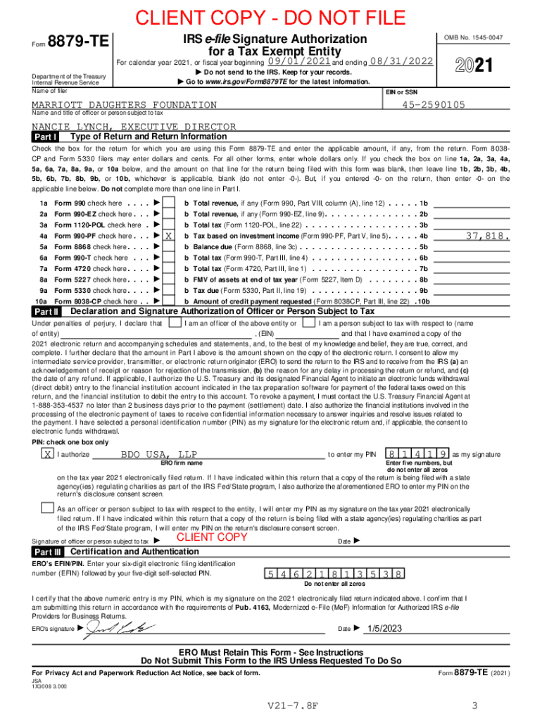 Fillable Online Signing an Electronic Tax Return Fax Email Print ...