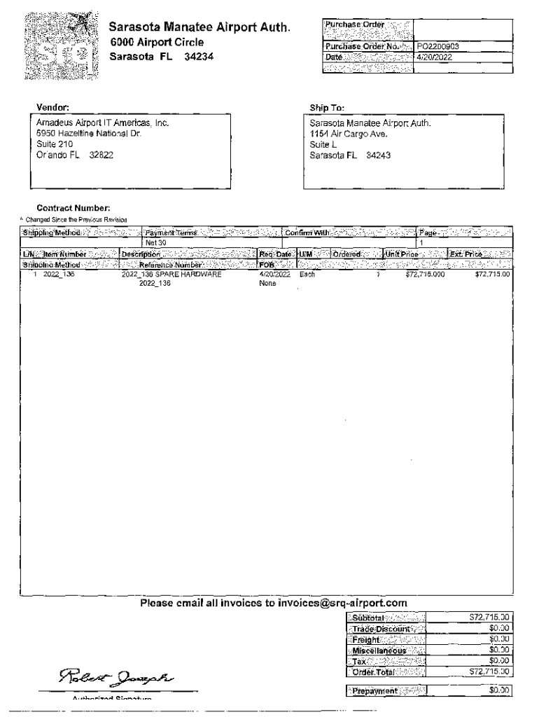 Fillable Online Sarasota Manatee Airport Auth. Fax Email Print - pdfFiller