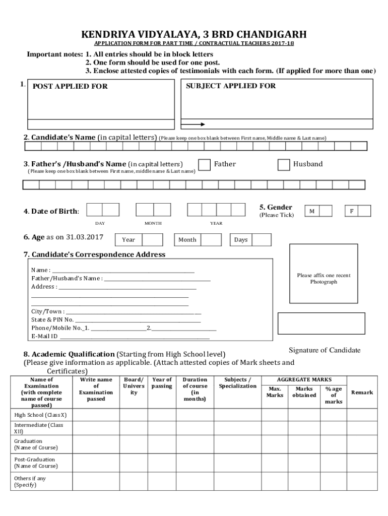 Fillable Online KV 3 BRD Online Admission Form 2022-23 - Schools in ...