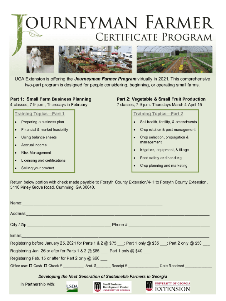 Fillable Online Journeyman Farmer Certificate ProgramCrisp Co Ag Blog ...