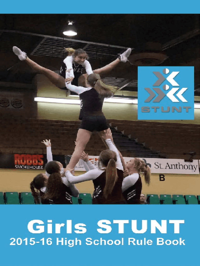 Fillable Online 2015-16 High School Girls' STUNT Rulebook - USA Cheer Fax Email Print - pdfFiller