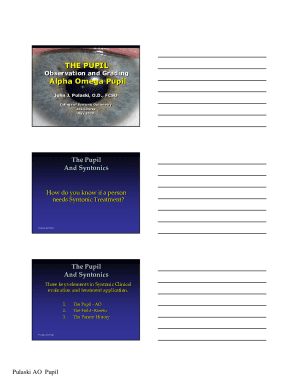 Fillable Online THE PUPIL Observation and Grading Alpha Omega Pupil Fax ...
