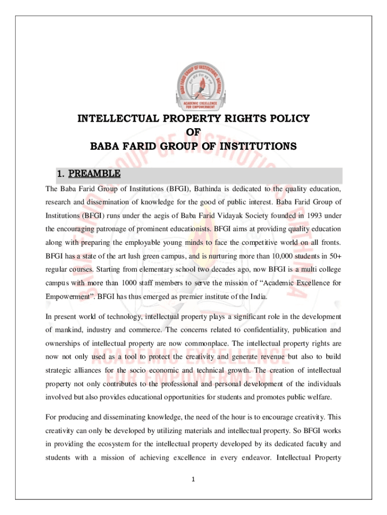 Fillable Online Information Brochure of Baba Farid Group Of ...