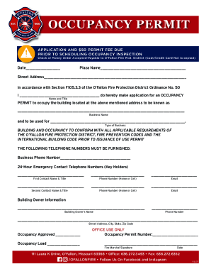 Fillable Online Fire Protection System Permit Application - St. Cloud ...