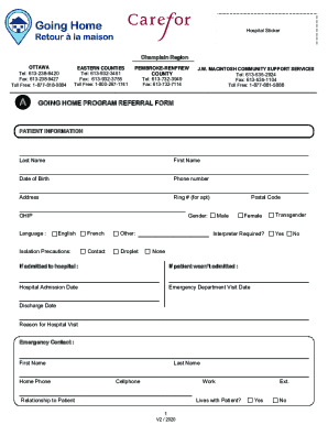 Fillable Online Hospital Sticker Fax Email Print - pdfFiller