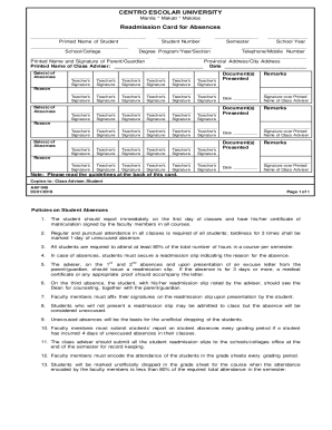 Fillable Online Scholastic Deficiency Record Student's Printed Name Fax ...