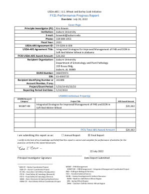 Fillable Online FY21 Performance Progress Report Fax Email Print ...