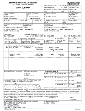 Fillable Online Filer CodesU.S. Customs and Border Protection Fax Email ...
