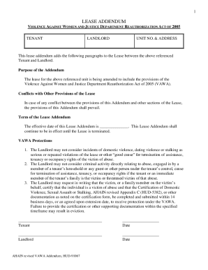 Fillable Online VAWA Lease Addendum v.1 JG - NY.gov Fax Email Print ...