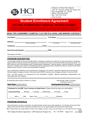 Fillable Online HCI College Affiliation Agreement Fax Email Print ...