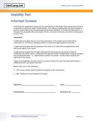 Fillable Online CliniComp Generic Document Template with Cover Page Fax ...