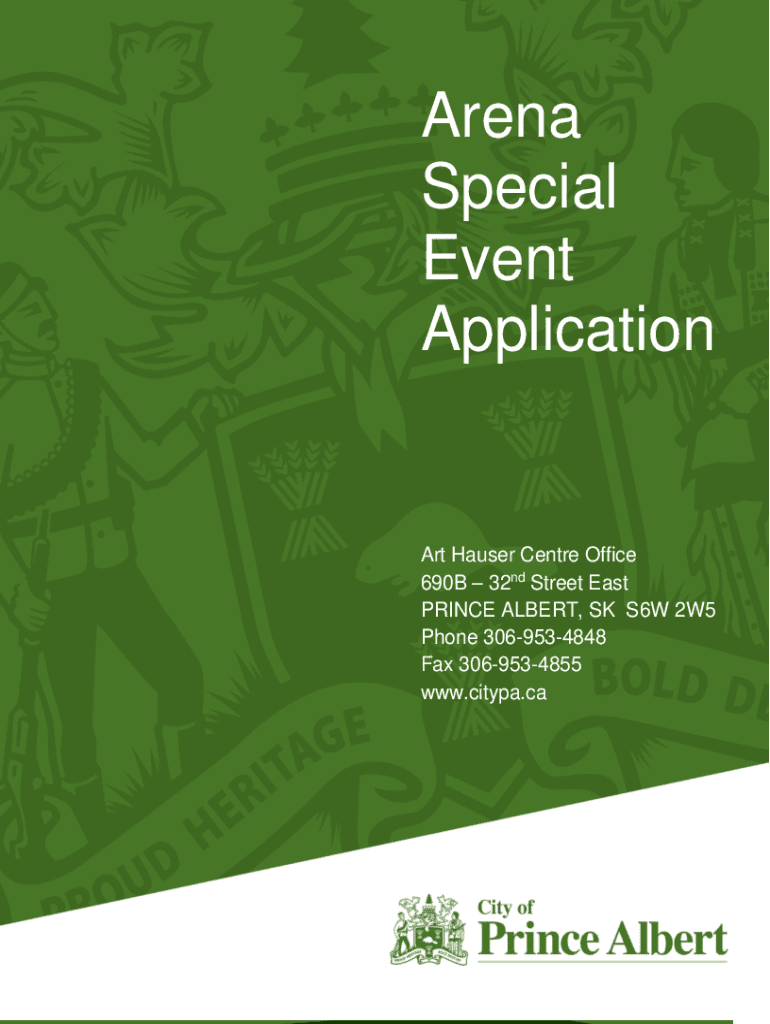 Fillable Online ART HAUSER CENTRE Kinsmen Room - City of Prince Albert ...