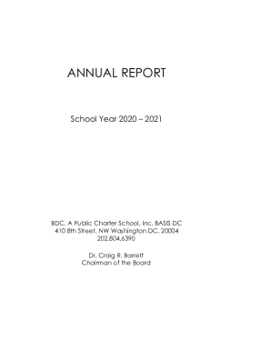 Fillable Online ANNUAL REPORT - DC PCSB Fax Email Print - pdfFiller