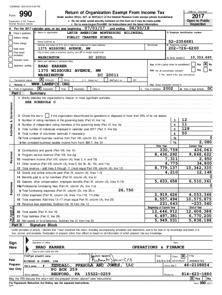 Fillable Online 2018 Form 990 USF - UNICEF USA Fax Email Print - pdfFiller