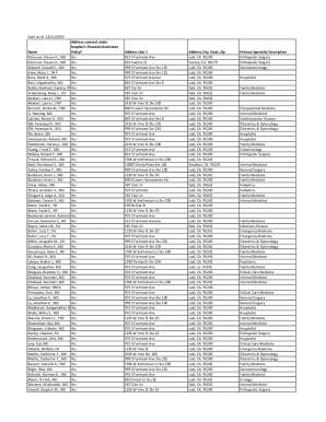 Fillable Online Financial Assistance Provider List - Samaritan Health ...