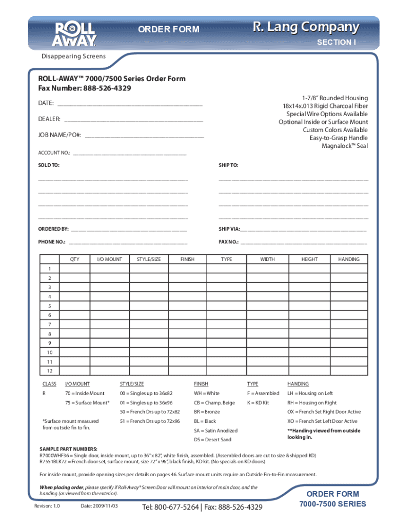 Fillable Online Phantom Screens: Retractable Screens for Doors ...