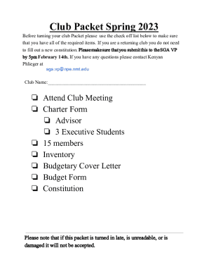 Fillable Online Packing Checklist for Golfers - The Arroyo Golf Club ...