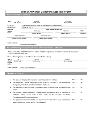 Fillable Online Small Grants Application Form - Mrieux Foundation Fax Email Print - pdfFiller