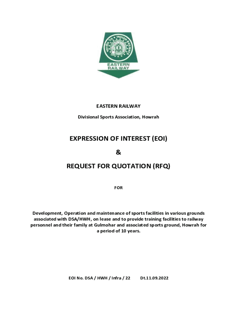 Fillable Online EXPRESSION OF INTEREST (EOI) & REQUEST FOR ... Fax Email Print - pdfFiller