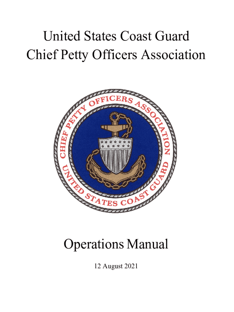Fillable Online Operations ManualU.S. Coast Guard Chief Petty Officers ...