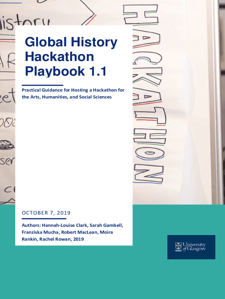 Fillable Online Global History Hackathon Playbook Version 1.1 Fax Email Print - pdfFiller
