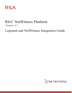 Fillable Online Logstash Guide for RSA NetWitness Platform 11.7 Fax Email Print - pdfFiller