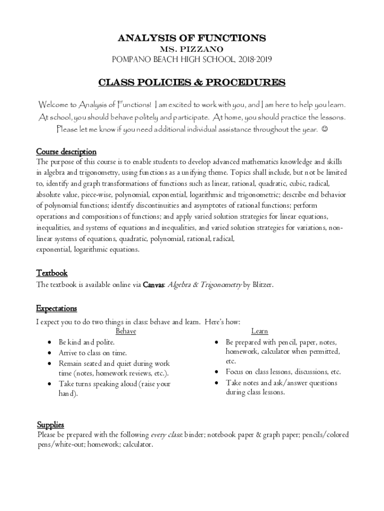 Fillable Online Pompano Beach High School (FL) Girls Varsity Water Polo ...