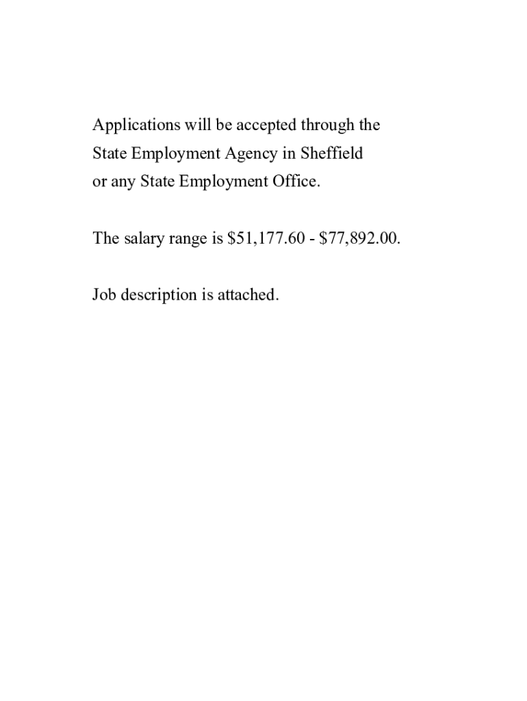 Fillable Online STATE OF ALABAMA JOB APPLICATION AND ... Fax Email ...