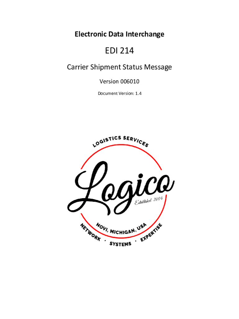 Fillable Online What is an EDI 214: Transportation Carrier Shipment ...