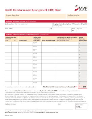 Fillable Online Prescription Reimbursement Claim Form - MVP Healthcare ...