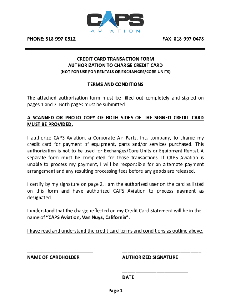 Fillable Online MASTER CC AUTHORIZATION FORM-CAPSAVI-STD CHARGES Fax Email Print - pdfFiller