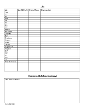 Fillable Online Complete Normal Lab Values Reference Guide & Cheat ...