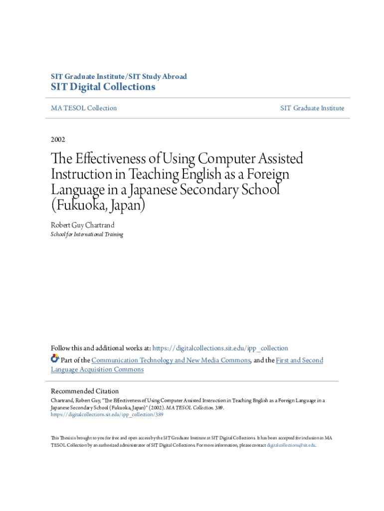 Fillable Online digitalcollections sit Teachers' Barriers to the Use of Computer-assisted ...