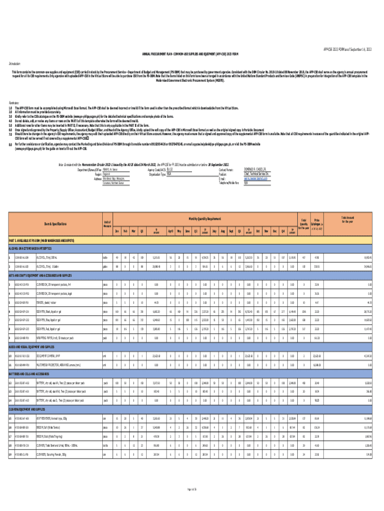 Fillable Online APP-CSE 2023 FORM as of September 14, 2022 - DENR ...