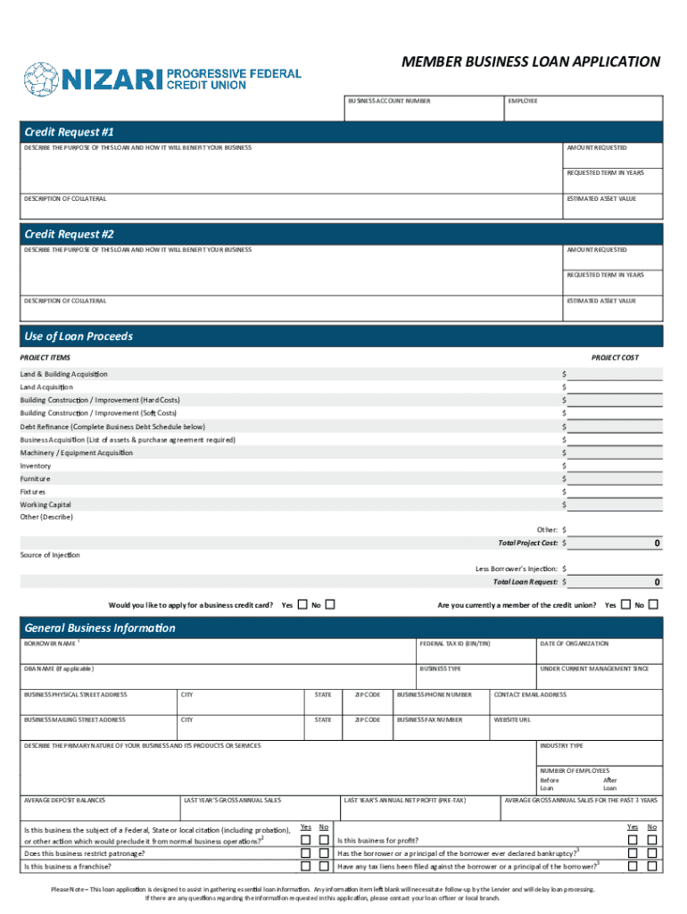 Fillable Online Business Loan Application Form Template - Jotform Fax ...