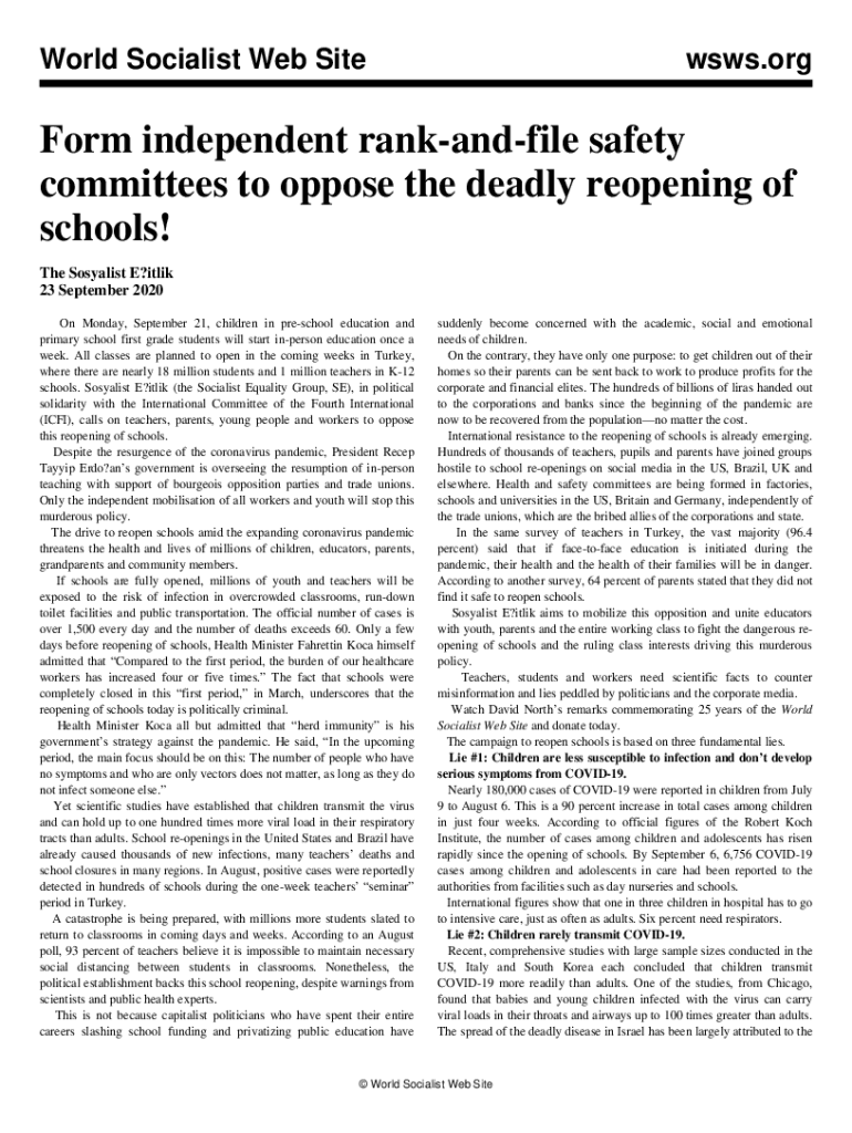 Fillable Online Form independent rank-and-file safety committees to ...