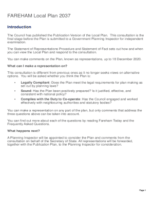 Fillable Online moderngov fareham gov Councillor Sen Woodward - FAREHAM'S NEW LOCAL PLAN ... Fax ...