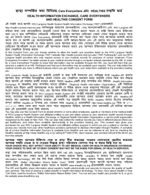 Fillable Online NYULMC HIE, Care Everywhere and Healthix Fact Sheet Fax ...