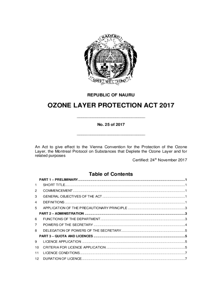 Fillable Online Vienna Convention for the Protection of the Ozone Layer ...