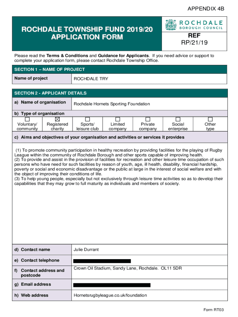 Fillable Online democracy rochdale gov Validation of Planning ...