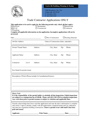 Fillable Online Building and Codes - Clarksville - Montgomery County ...