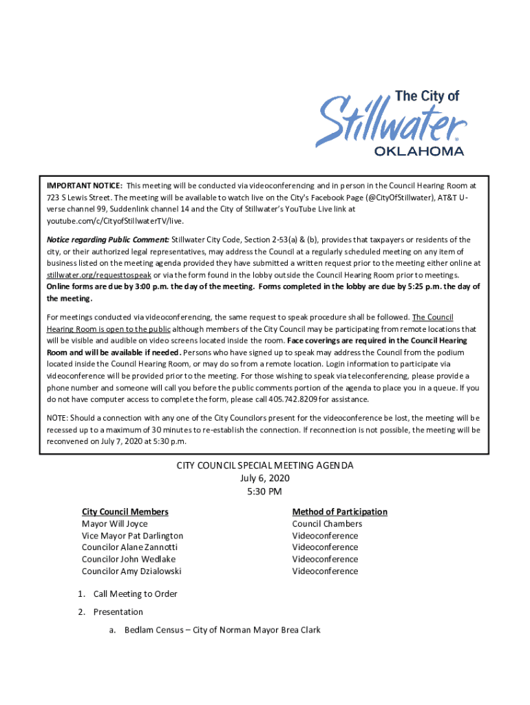 Fillable Online stillwater Fax Email Print - pdfFiller